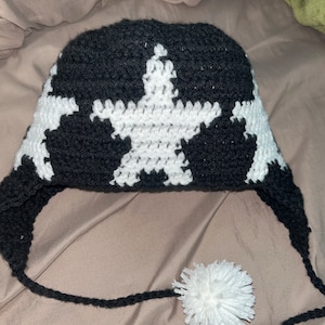 PATTERN Crochet Star Beanie Hat - Etsy