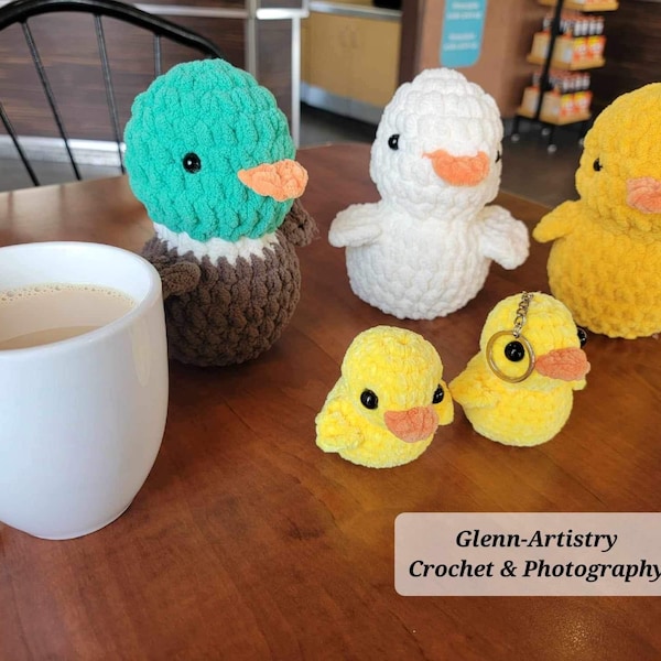 Pocket Duckling Crochet Pattern · Good Luck Duck Amigurumi Tutorial ...