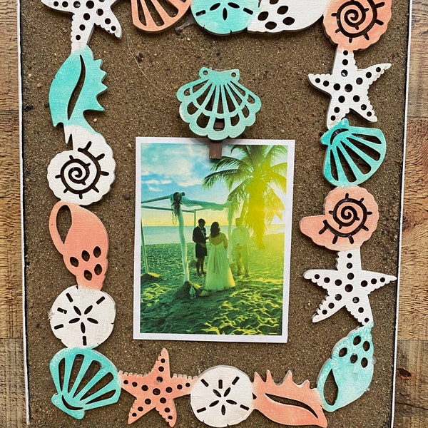 Seashell Frames SVG PNG DXF Digital Cutting File/shell Frame Svg/beach ...