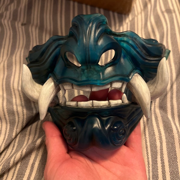 Tengu Mask Wearable or Decorative 3D Printed Resin Painted and Sealed ...