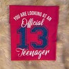 13 Official Teenager Svg, 13th Birthday Svg, Birthday Girl Svg, 13th ...