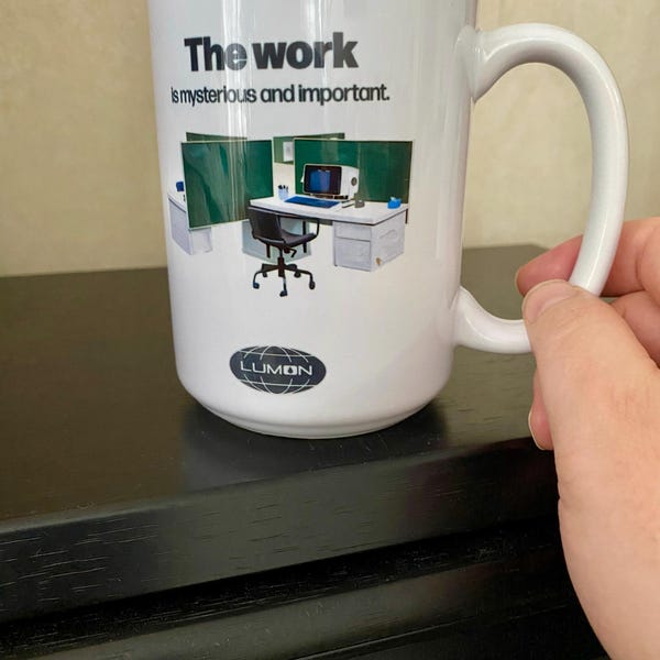 Severance Inspired Poster, Work is Mysterious and Important, Severance ...