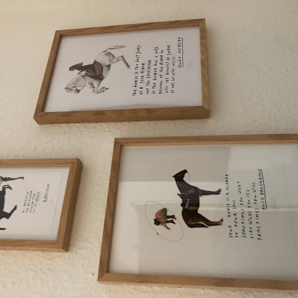 Artprint Din A5 Mini Poster Print Picture Art of Riding Equestrian Art ...