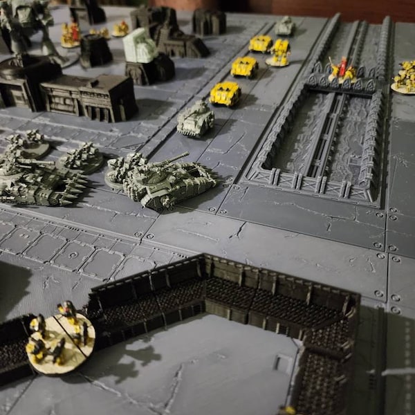 Modern Brick Fences Dnd Miniature Terrain 15mm 28mm 32mm , D&D ...