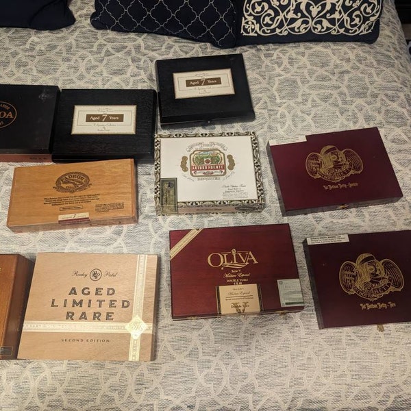 Empty Cigar Boxes, Wooden Cigar Boxes for Crafts & More - Etsy