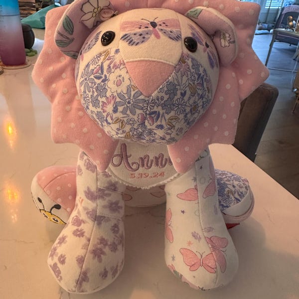 Personalized Keepsake Memory Soft Lion Toy,custom Teddy Bear ,keepsake ...