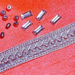 1 Yd 2 Pink Grosgrain Box Pleated Trim Box Pleated | Etsy