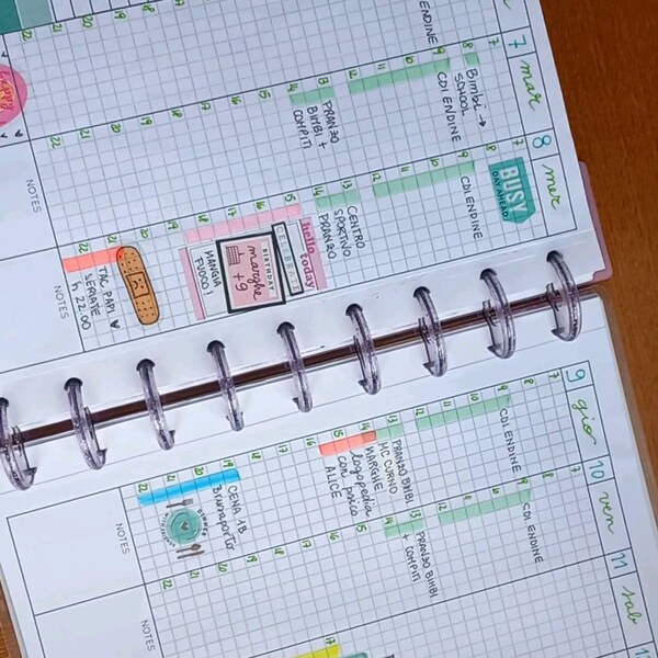 Weekly Planner Undated Vertical Layout 2 Page Worksheet Agenda Organizer Functional Habit ...