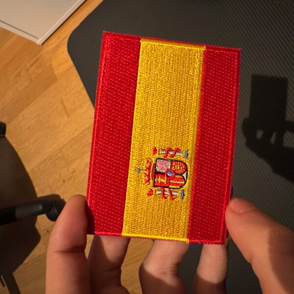SPAIN FLAG PATCH Iron-on Embroidered Applique Top Quality - Etsy
