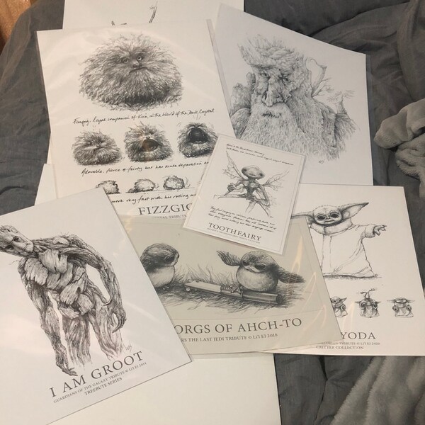 A5 Fizzgig Print. the Dark Crystal Tribute. Gelfling Kira's Companion ...