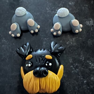Fimo Polymer Clay Gnome/ Gonk Feet, Hands and Nose Props for Dolls Etc ...