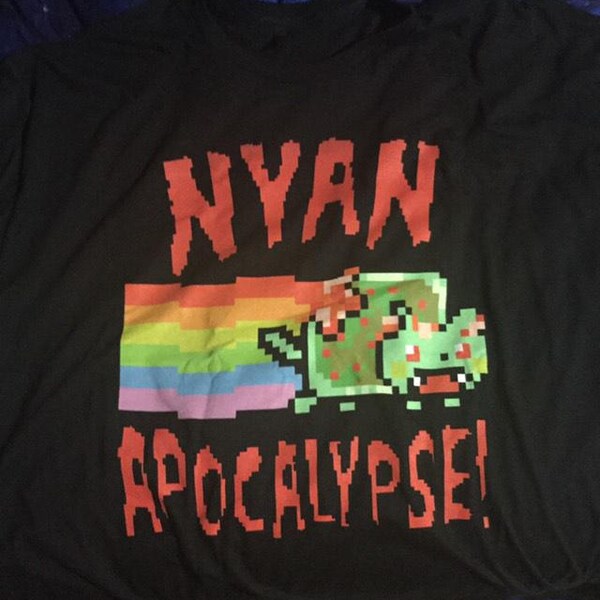 Nyan Cat Apocalypse T Shirt - Etsy