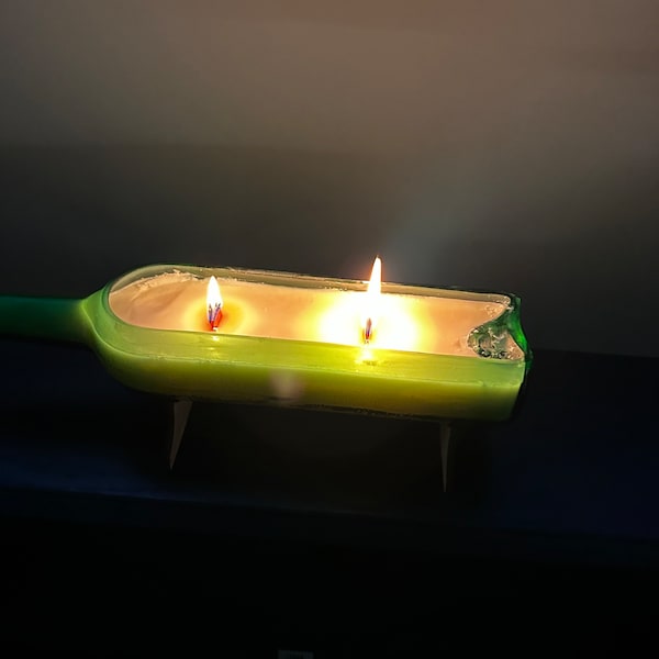 Wine Bottle Candle Custom Wine Scents by an Expert Pure Soy Candle ...