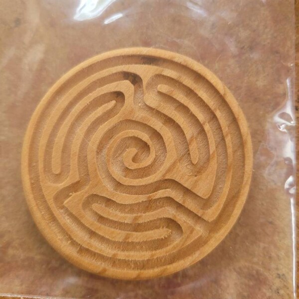 Pocket Labyrinth, Labyrinth Medallion, Labyrinth, Zen Labyrinth, Small ...