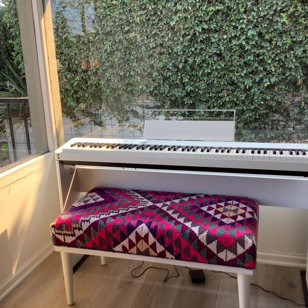 Vintage Rug Bench, Artisantal Bench, Lounge Bench, Handmade Bench ...