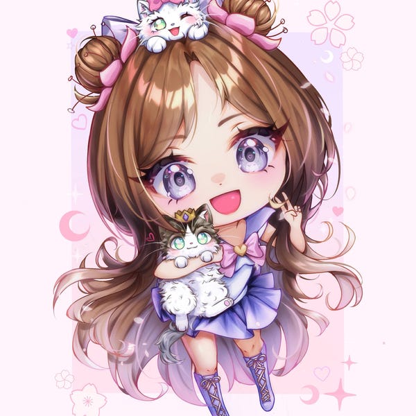 Full Illustration Commission |twitch, Social Media, Youtube, Discord ...