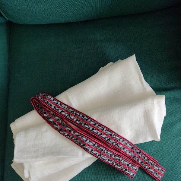 Early Medieval Linen Headscarf Veil, Natural Viking Slavic Reenactment ...