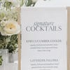 Custom Linen Wedding Menu | Wedding Fabric Menus | Fabric Printed Menus ...
