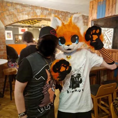 Bloody Fox Killer Puppy Fursuit Head,furry Commission, Premade Kemono ...