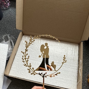 Pregnant Bride Topper With Child , Wedding Cake Topper , Silhouette ...