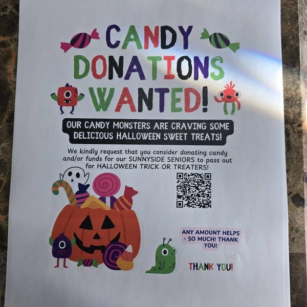 Editable Candy Donation Flyer Template: Trunk or Treat (canva, Digital ...
