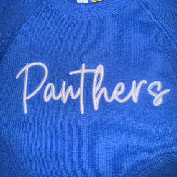 Custom Puff Embroidered Sweatshirt | Personalized Team Sweatshirt ...