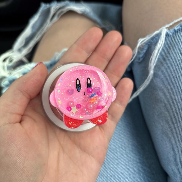 Kawaii Ponyo Inspired Resin Shaker Charm Phone Grip Keychain Badge Reel ...