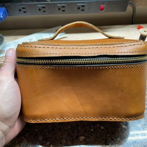 Leather Box Pattern Toiletry Bag Pattern Leather DIY Pdf Download ...