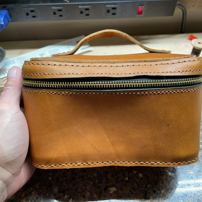 Leather Box Pattern Toiletry Bag Pattern Leather DIY Pdf Download ...