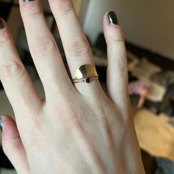 Minimal Silver Hair Pin, Round Hair Piece, Simple Hair Accessory ...