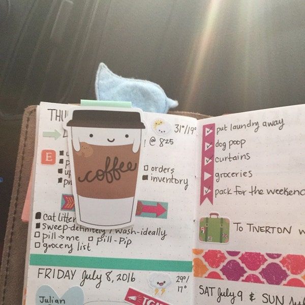 Coffee Paper Cup Magnetic Bookmark jumbo - Etsy