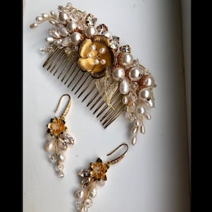 MILA Floral Bridal Comb, Wedding Hair Comb, Bridal Headpiece - Etsy