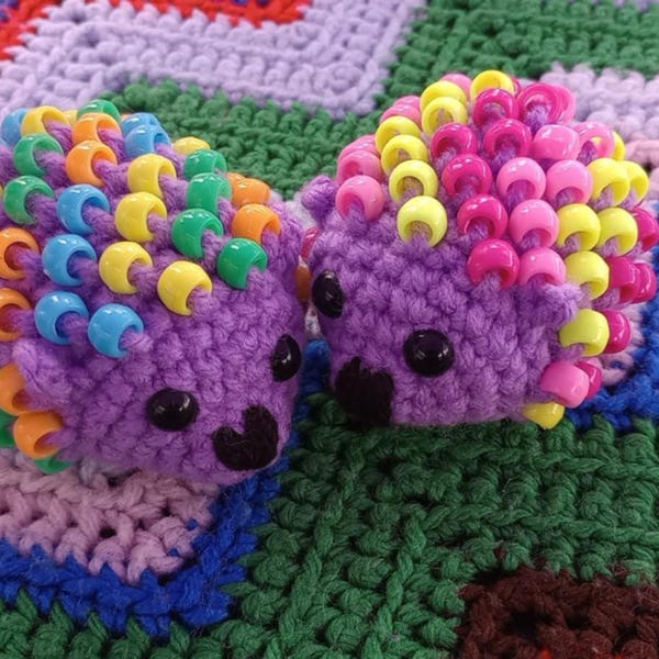 Beaded Fidget Hedgehog Crochet Pattern Crochet Fidget Toy Fidget ...