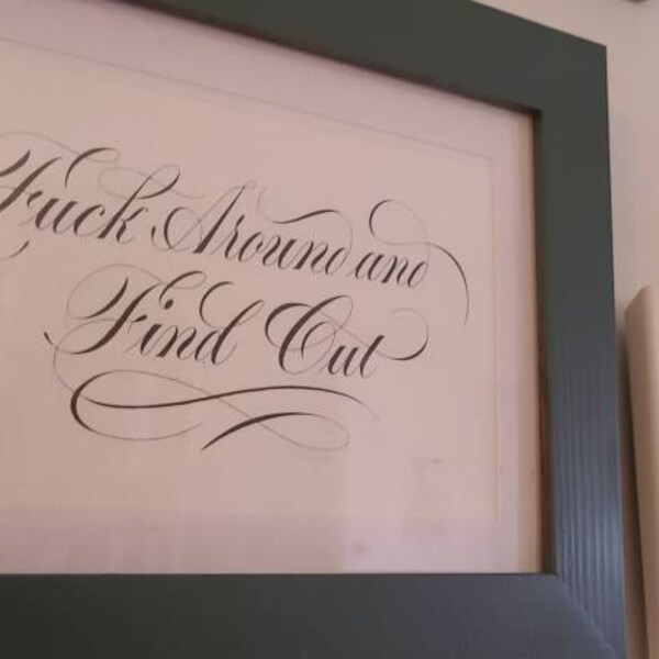 Home is Where the Fart is | Calligraphy Print Art Decor 7" X 5" - Etsy