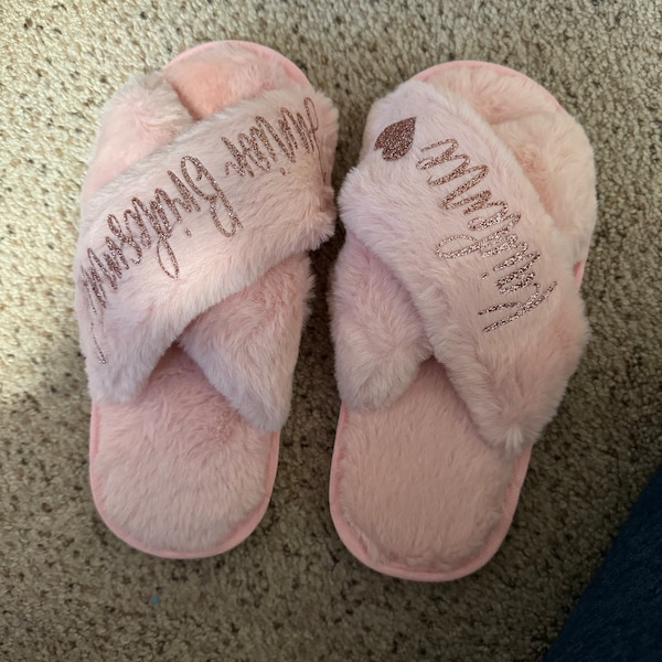 Personalized Girls Slippers for Kids Ages 3 to 10 Years - Non-skid ...