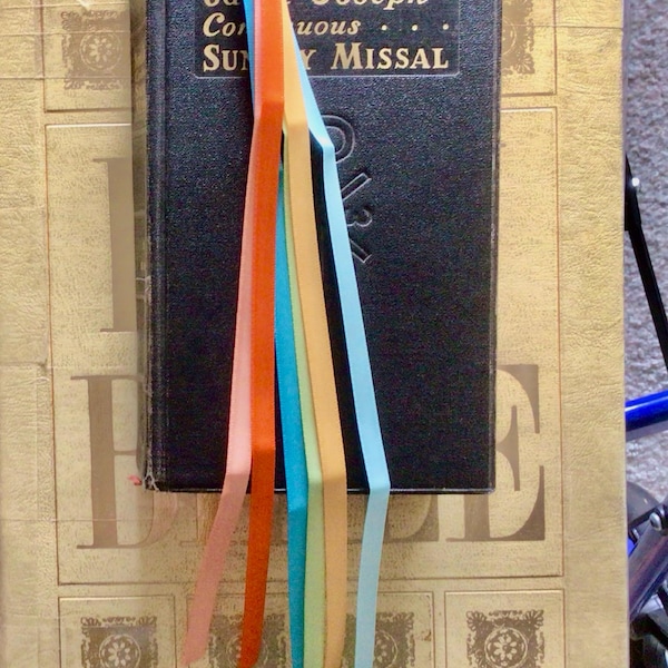 PATINA Bible Bookmark Ribbons/ Multi Page Ribbon Book Marker/ Hymnal ...