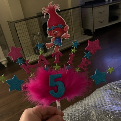 Princess Poppy Troll Cake Topper / Centre Piece - Etsy