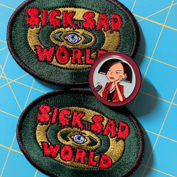 Daria "sick Sad World" 3.5" Patch. - Etsy