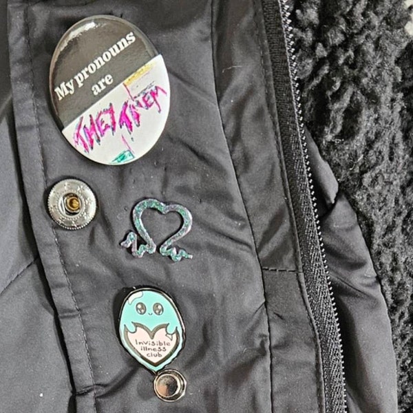 Invisible Illness Club Enamel Pin - Spoonie Gift - Chronic Illness Gift ...
