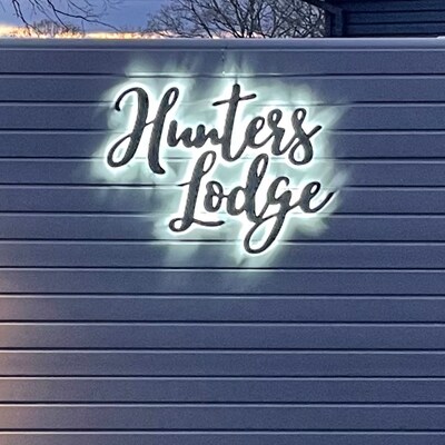 Yatch Metal Sign, Custom Boat Sign, Illuminated Sign Custom Illuminated ...