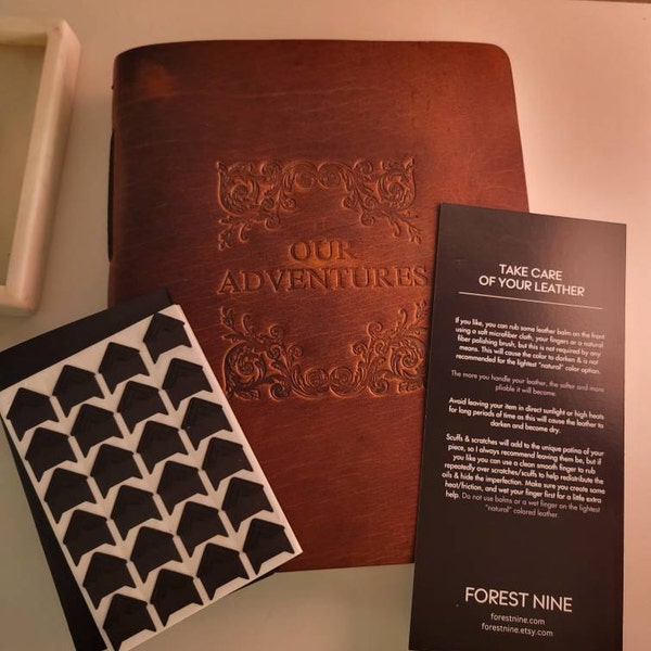 Personalized Leather Music Journal Musicians Stave Notebook / Song ...