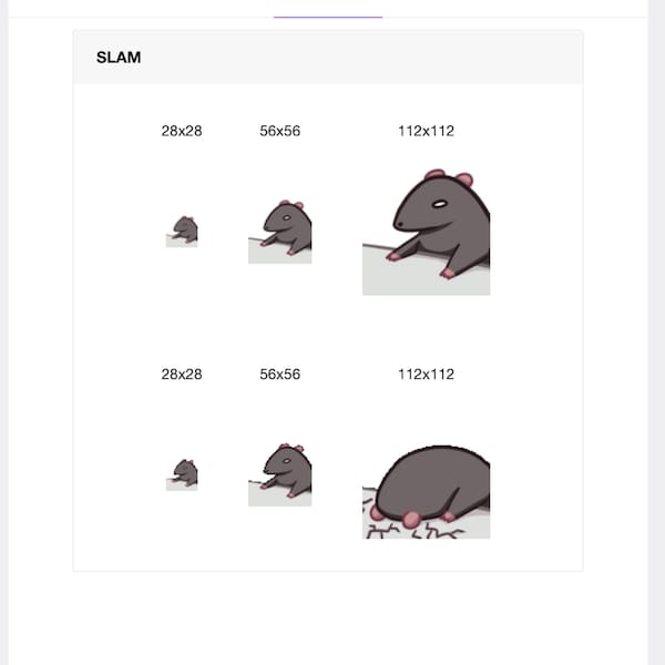 RAT SLAM EMOTE // Twitch, Youtube, Discord Animated Emote - Etsy