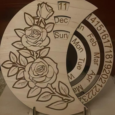 Farm SVG Engraving Perpetual Calendar Laser Cut Files, Glowforge Files ...