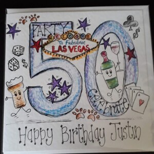 Hand Drawn Minecraft Creeper Birthday Card - Etsy