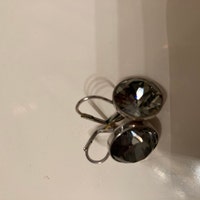 Large Bella Gold-plated Crysta Golden Sadow Pierced Crystal Earrings ...