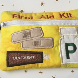 ITH First Aid Zipper Bag, in the Hoop Zipper Bag, Medical Zipper Bag ...