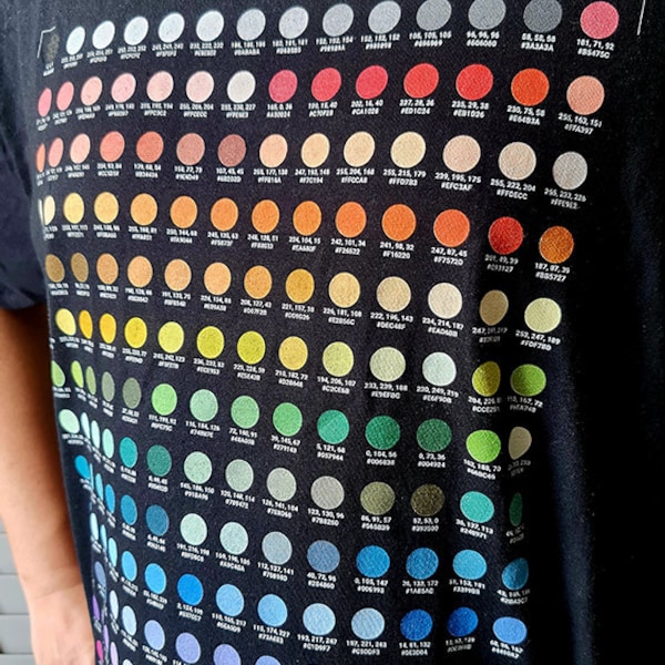 PDF Digital Print of Color Test Chart - DTG Color Swatch Test Prints ...