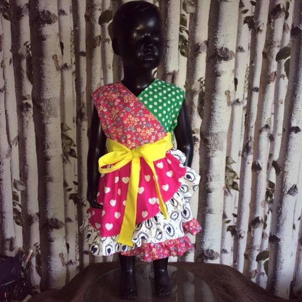 Instant Download PDF Sewing Pattern Toddler / Girl Wrap Dress 12 18 ...