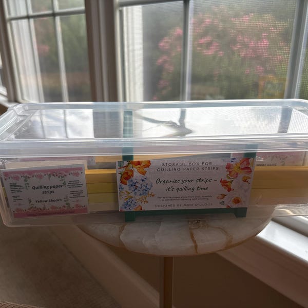 Storage Box for Quilling Paper Strips Organize and Store | Best Place ...