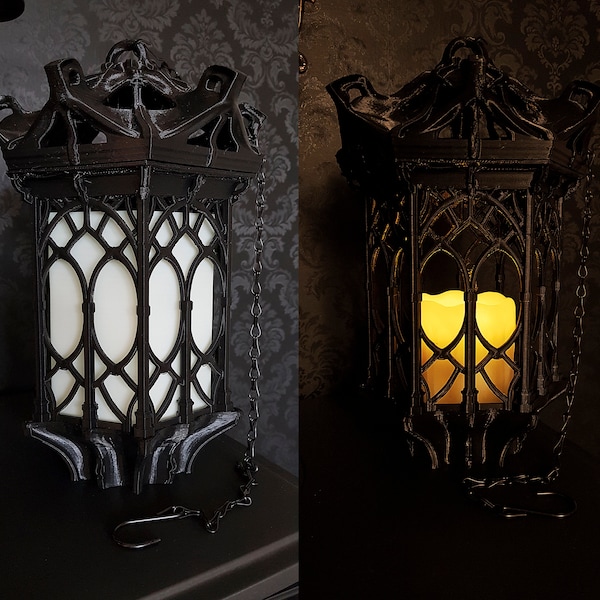 Gothic LANTERN LAMP LED Elegant Mystical Style - Etsy
